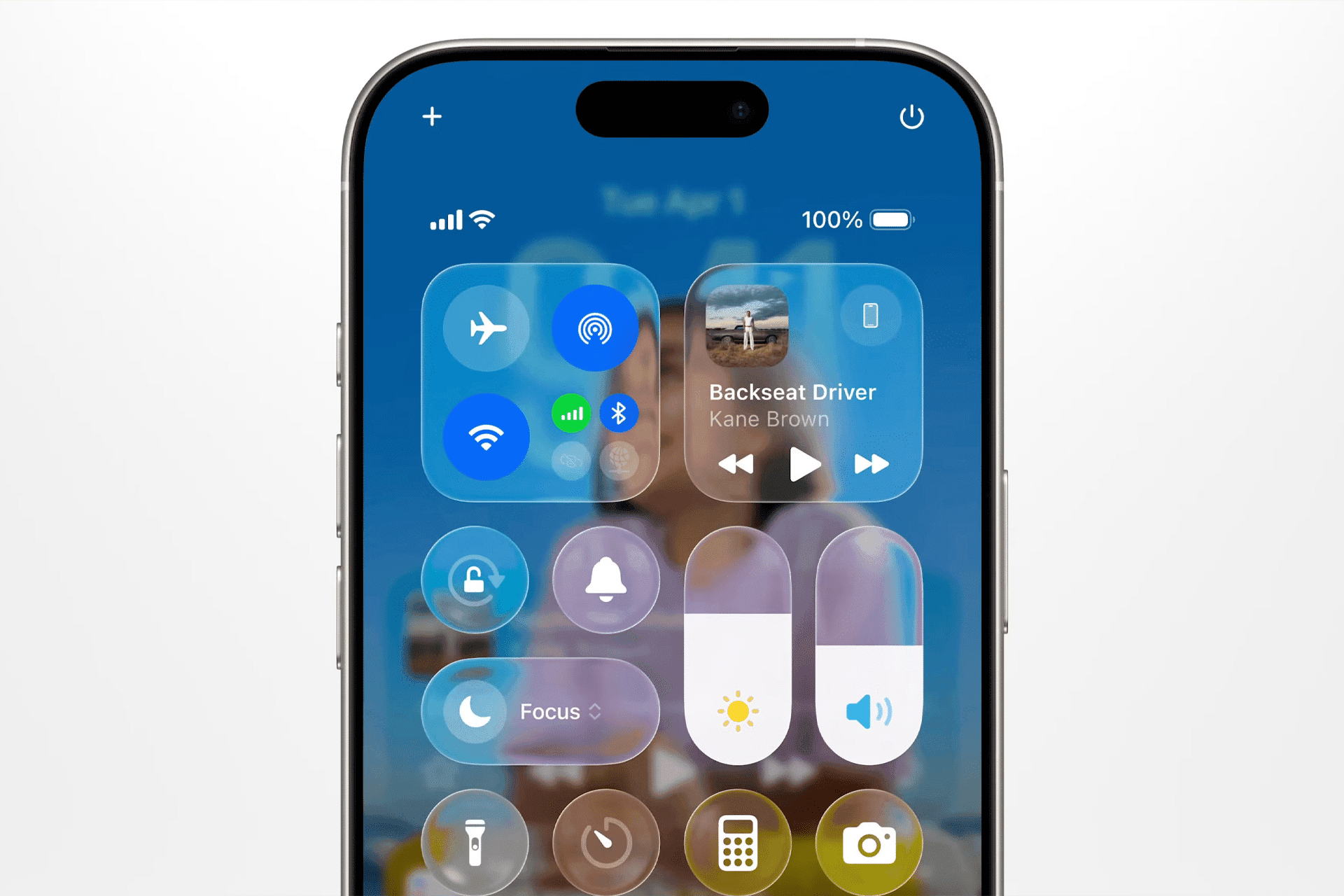 iphone control centre icons